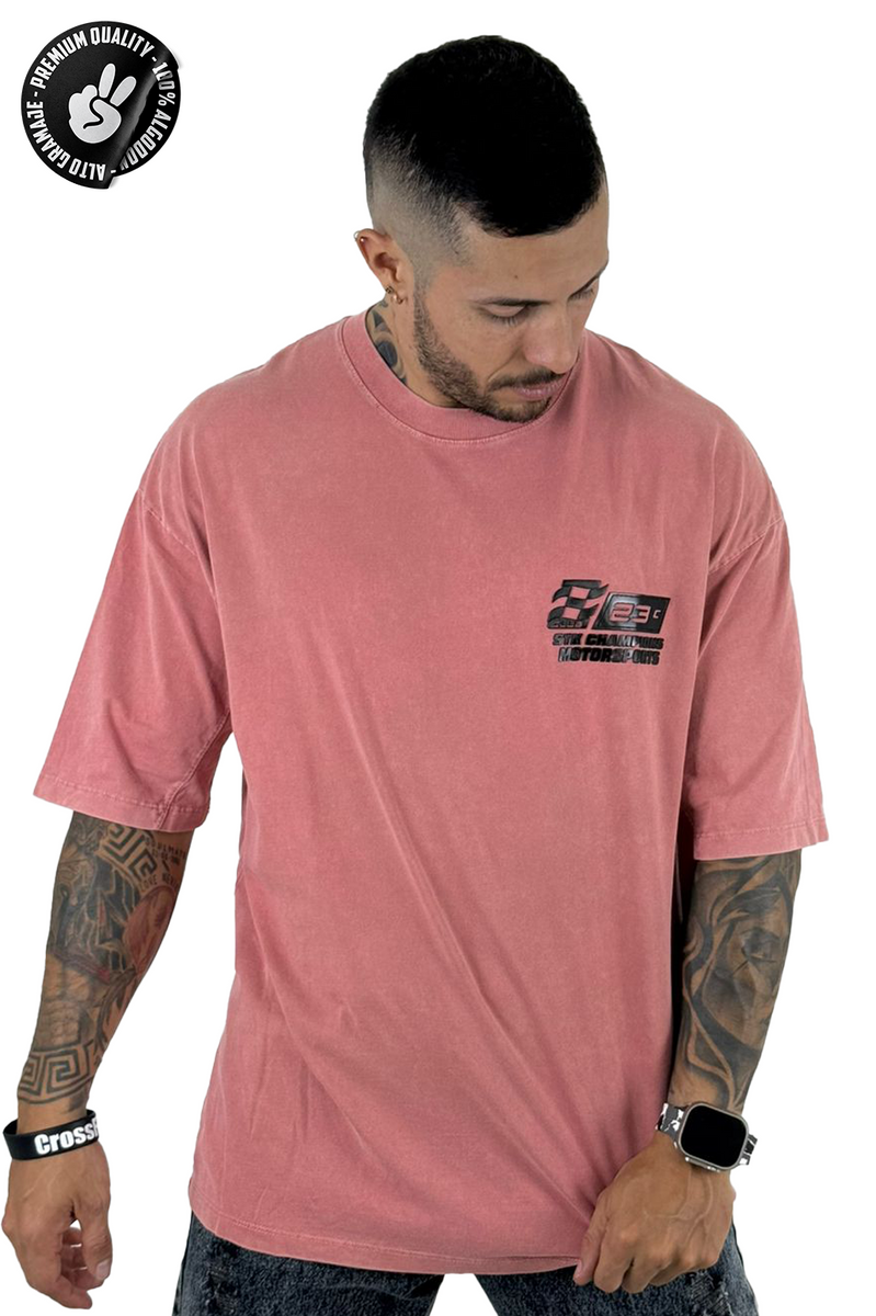 Oversize sky champion rosada alto gramaje – Stark Brand