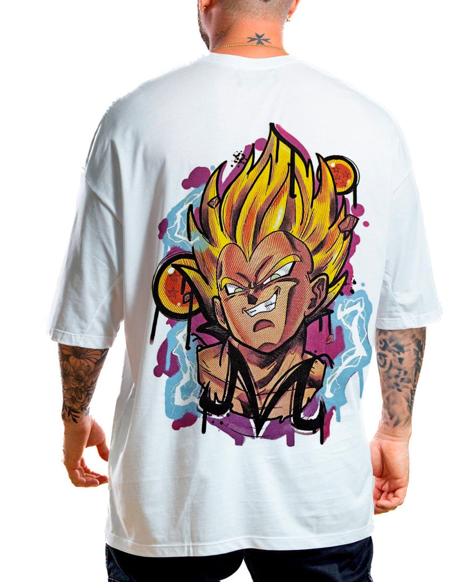 Oversize Blanca Majin Vegeta – Stark Brand