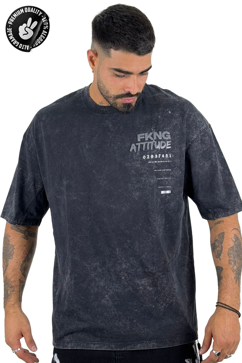 Oversize sky negra Fkng attitude alto gramaje – Stark Brand