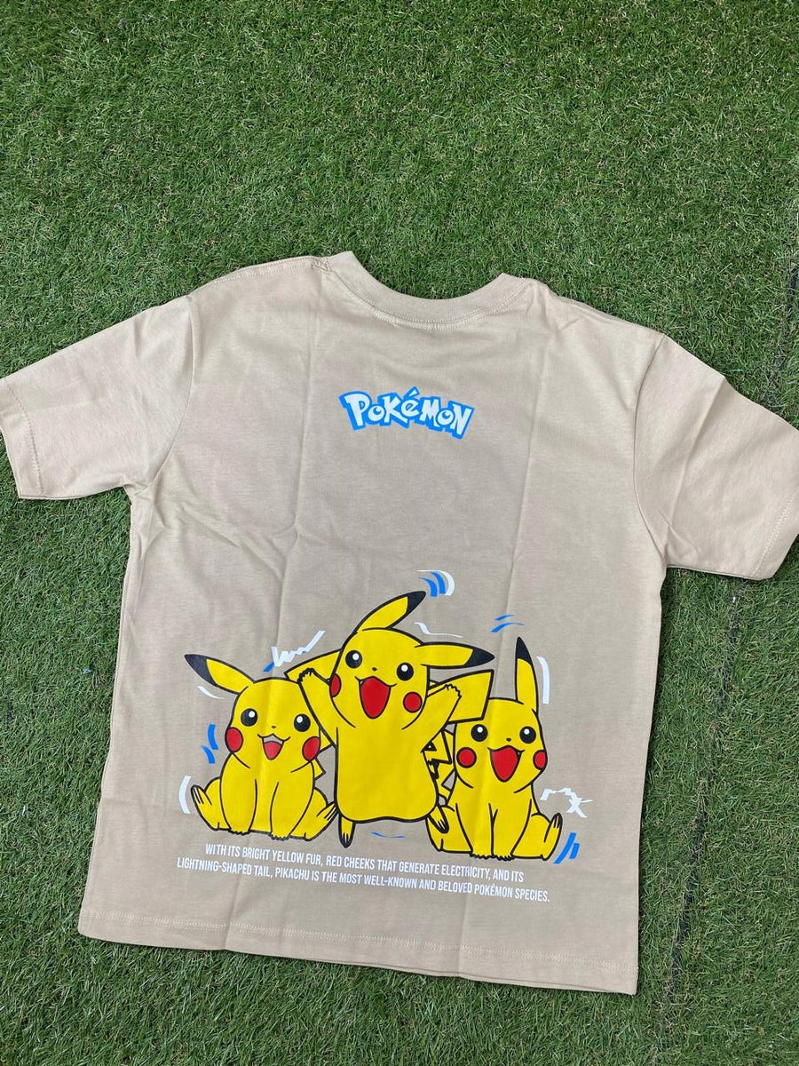 Oversize Niño Pokemon Alto Gramaje Color Crema – Stark Brand