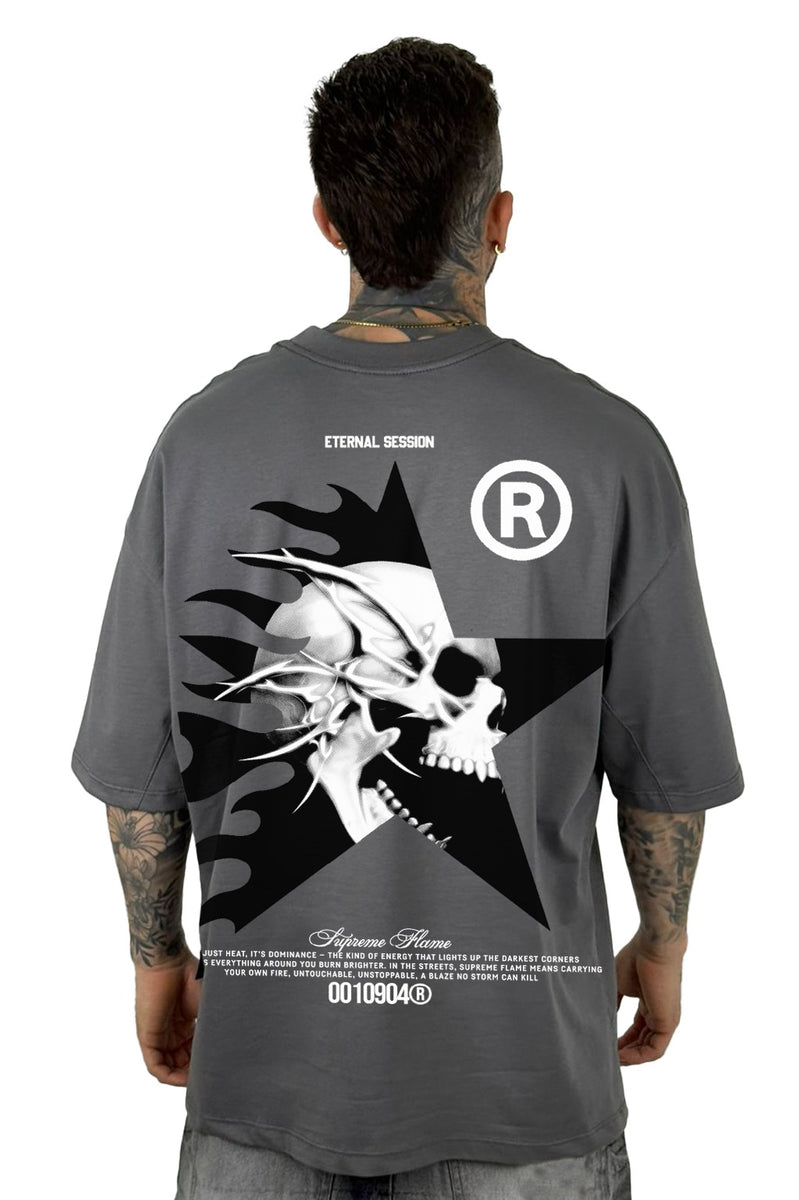Oversize gris supreme flame alto gramaje – Stark Brand