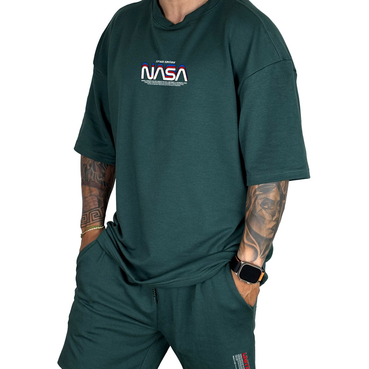 Conjunto Over Verde NASA – Stark Brand